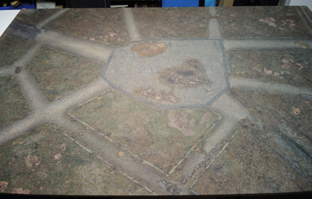 Review: Urbanmatz’ 6’x4′ Dirty Roads Game Mat. | Azazel's Bitz Box.