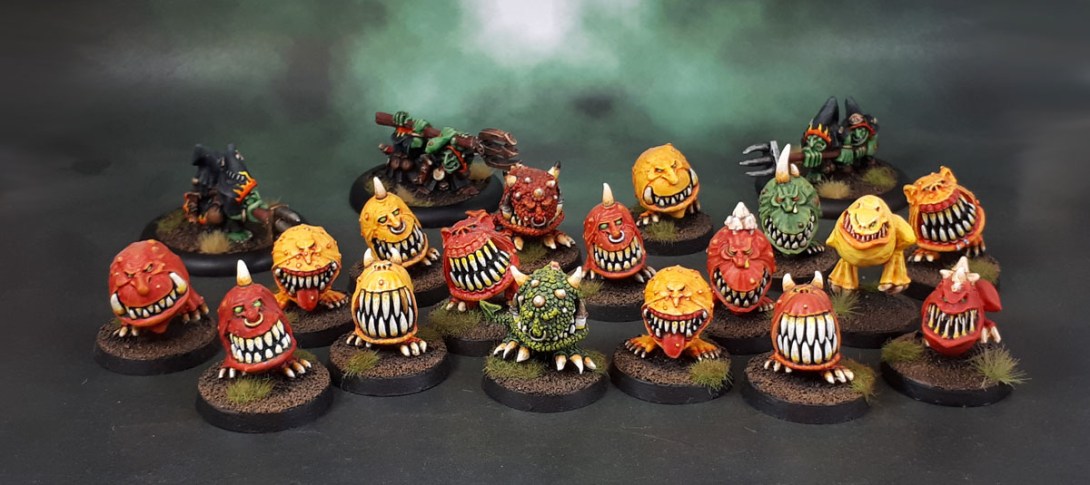 4th Edition WHFB Night Goblin Cave Squigs and Hunters/Herders (Kev ...