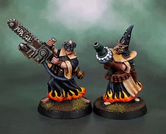 Necromunda ’95! – Redemptionist Zealot with Eviscerator and Deacon with ...