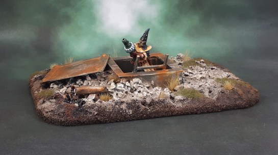 “Underground Entrance Hatch” Scratchbuilt Scenery | Azazel's Bitz Box.