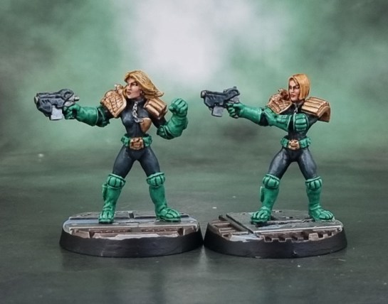 Mongoose/Foundry Judge Dredd Miniatures: Judge Anderson, Judge DeMarco ...