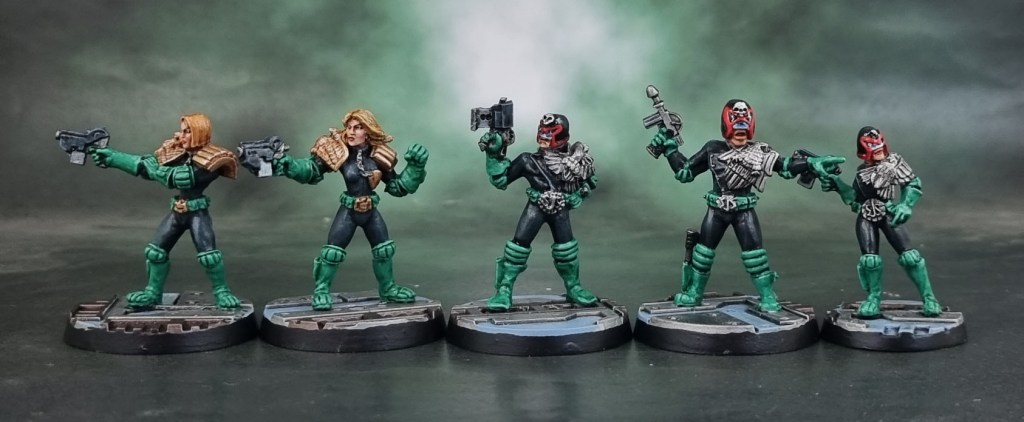 Mongoose/Foundry Judge Dredd Miniatures: Judge Anderson, Judge DeMarco ...